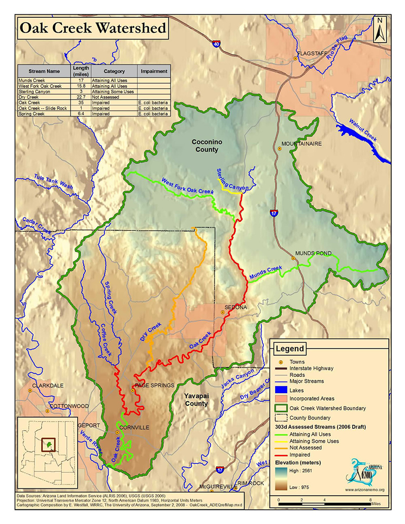 Watershed Map – Oak Creek Watershed Council